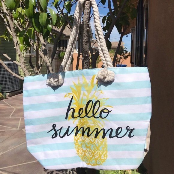 Bags | New Hello Summer Tote Bag | Poshmark
